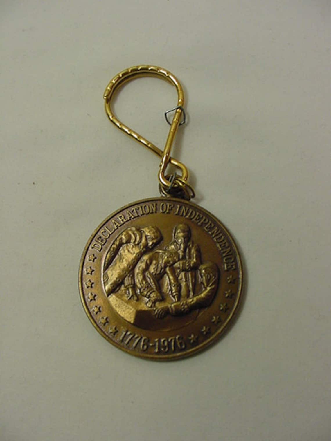 Vintage United States of America Bicentennial Key Chain | Etsy