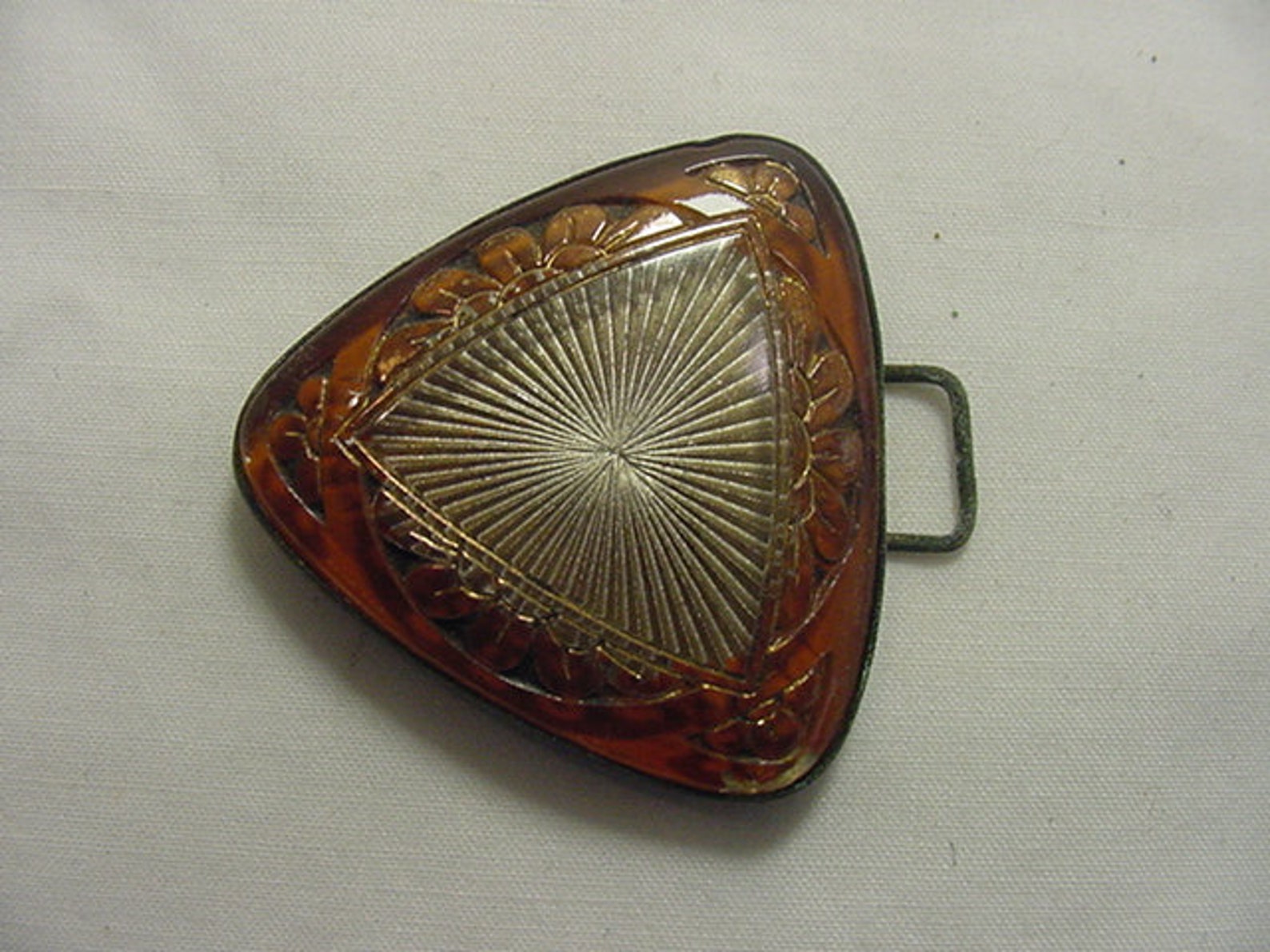 Vintage Two Piece Plastic on Metal Dress Buckle 19 - 497 - Etsy
