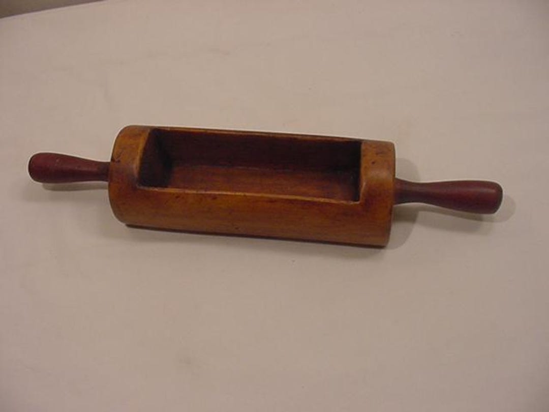 Vintage Wood Treenware - the Salem Collection - Rolling Pin Planter ...