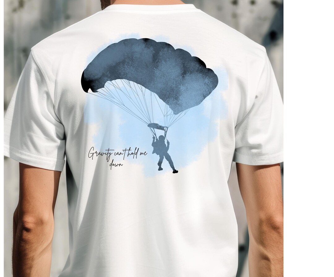Skydive, Skydiving, Parachute, Sky, Skydiver, T-shirt, White Shirt ...