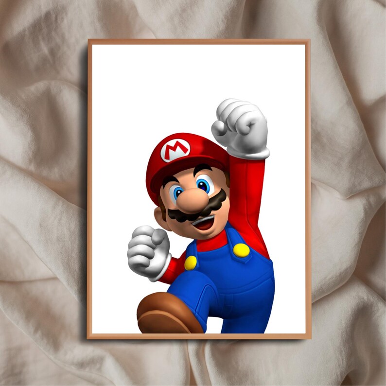 Mario Bros Collection Digital Download With Initial and Name SET OF 11 ...