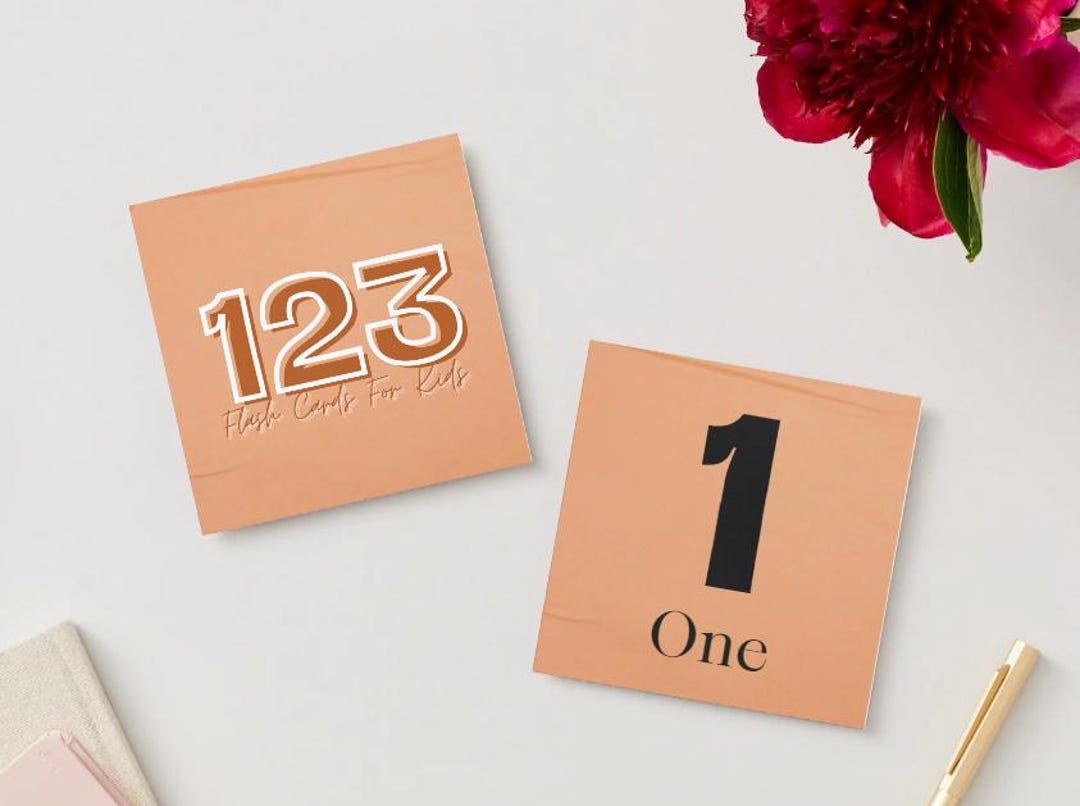 123 Kids Flash Cards for Learning at Home or at Kindy - Etsy