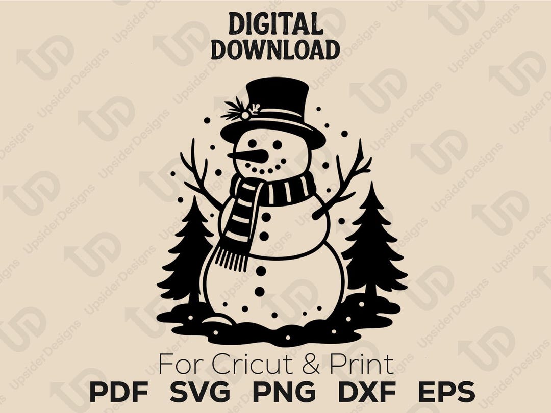 Cute Snowman SVG Bundle for Cricut | Winter Holiday Christmas Snowman ...