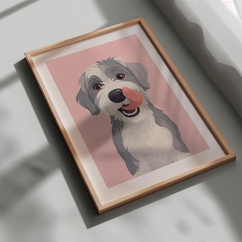 Custom Vector Pet Portrait – Colorful Dog or Cat Art From Photo, Modern ...