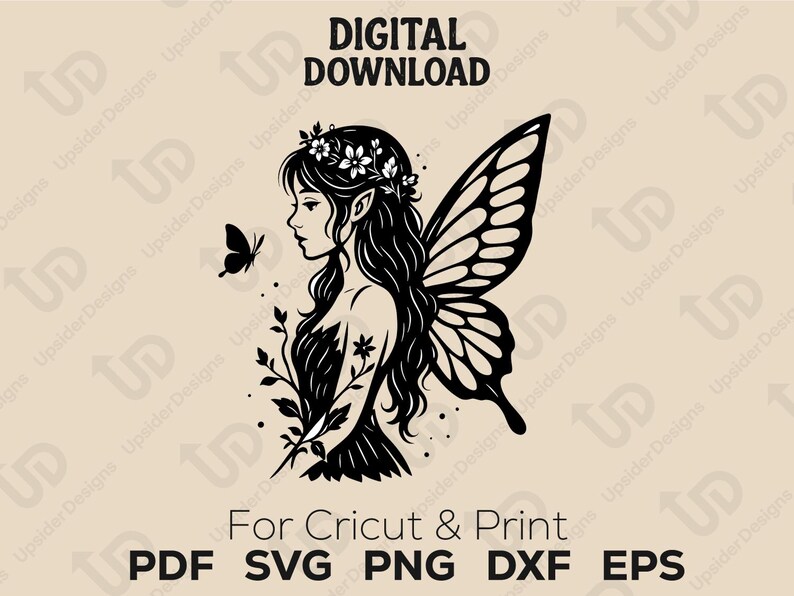Fairy Girl SVG Bundle | Magical Forest Fairy Clipart for Cricut ...