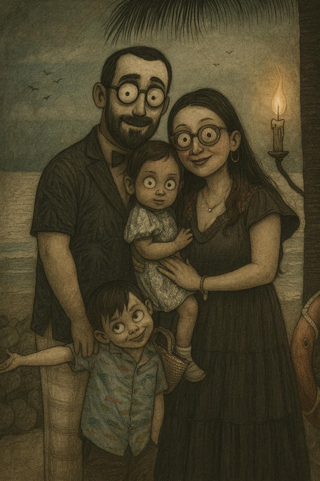 Custom Tim Burton Style Portrait – Digital Gothic Illustration ...