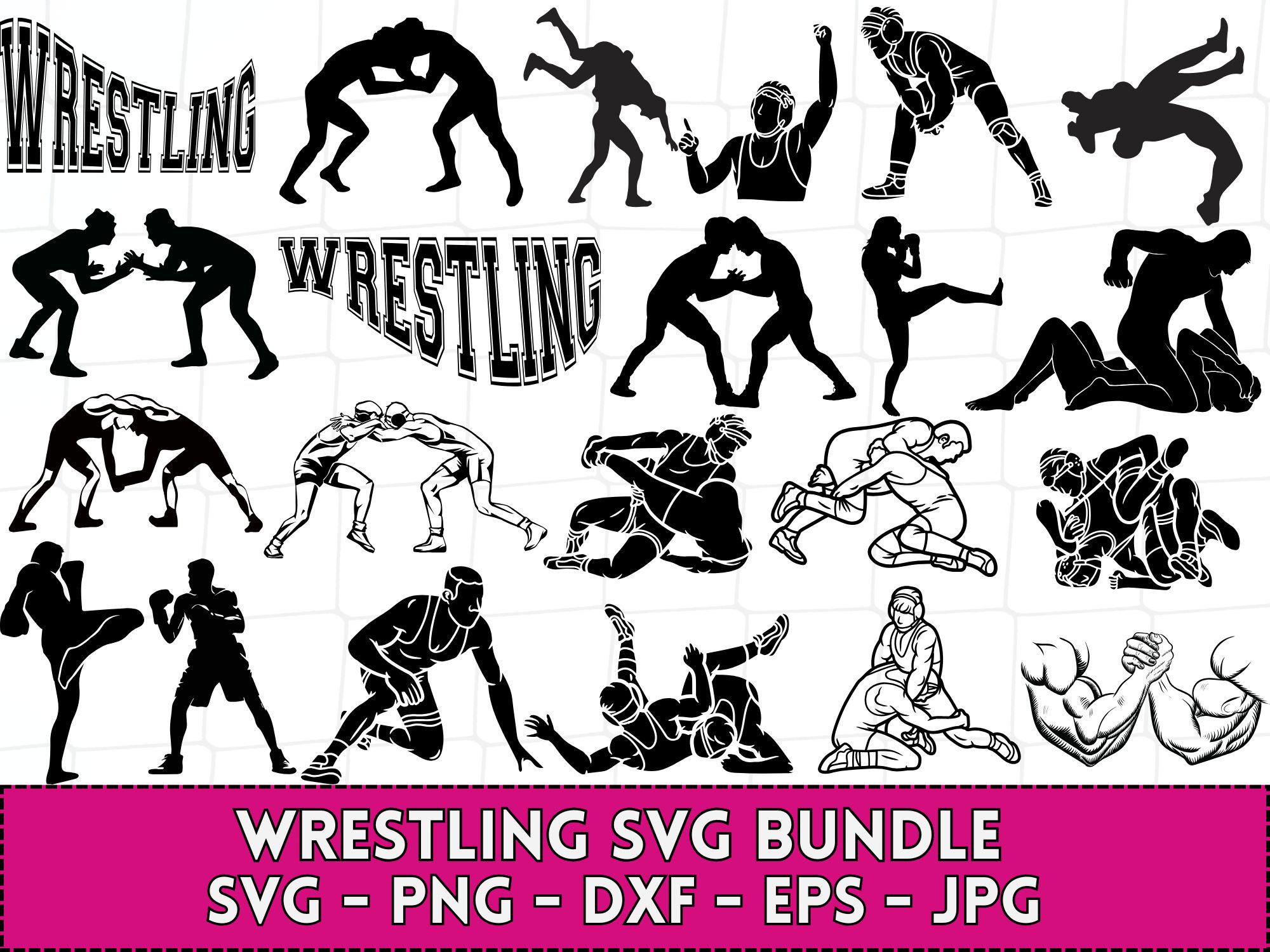 Wrestling SVG Bundle, Wrestler Svg, Wrestling Cricut, Wrestling Clip ...