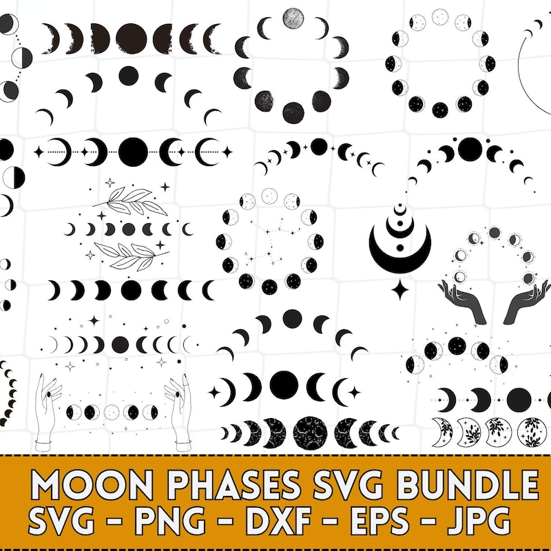 Moon Phase Cut Cricut - Etsy