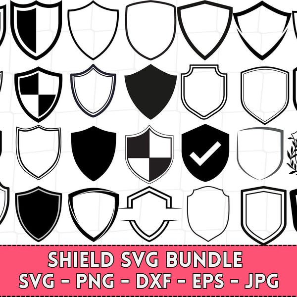 Shield Svg - Etsy