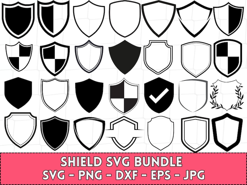 Shield SVG Bundle: Badges Clipart, Cut Files (digital Download) - Etsy