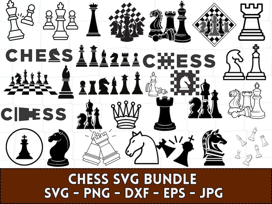 Chess SVG Bundle, Chess PNG Bundle, Chess Clipart, Chess SVG Cut Files ...