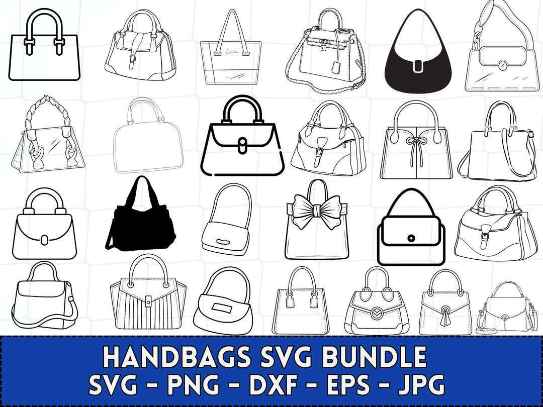 Handbag SVG Bundle: Purse Clipart, Cut Files (digital Download) - Etsy