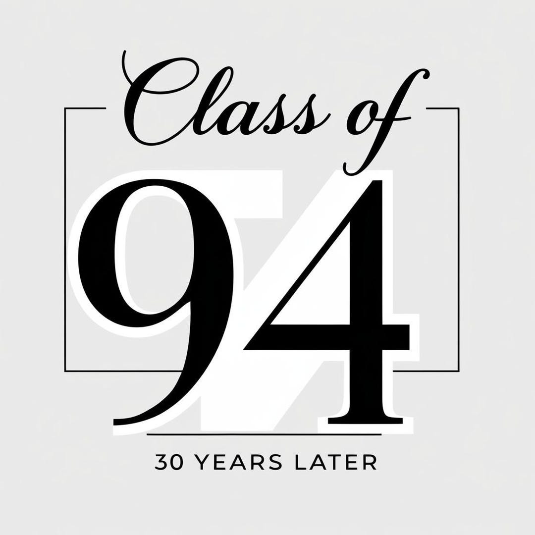 Class of 94 Reunion Design PNG SVG - 30 Years Later 1994 Graduation ...