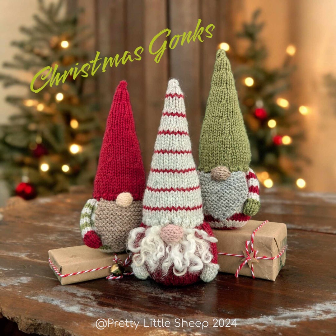 Christmas Gonks Knitting Pattern - Etsy