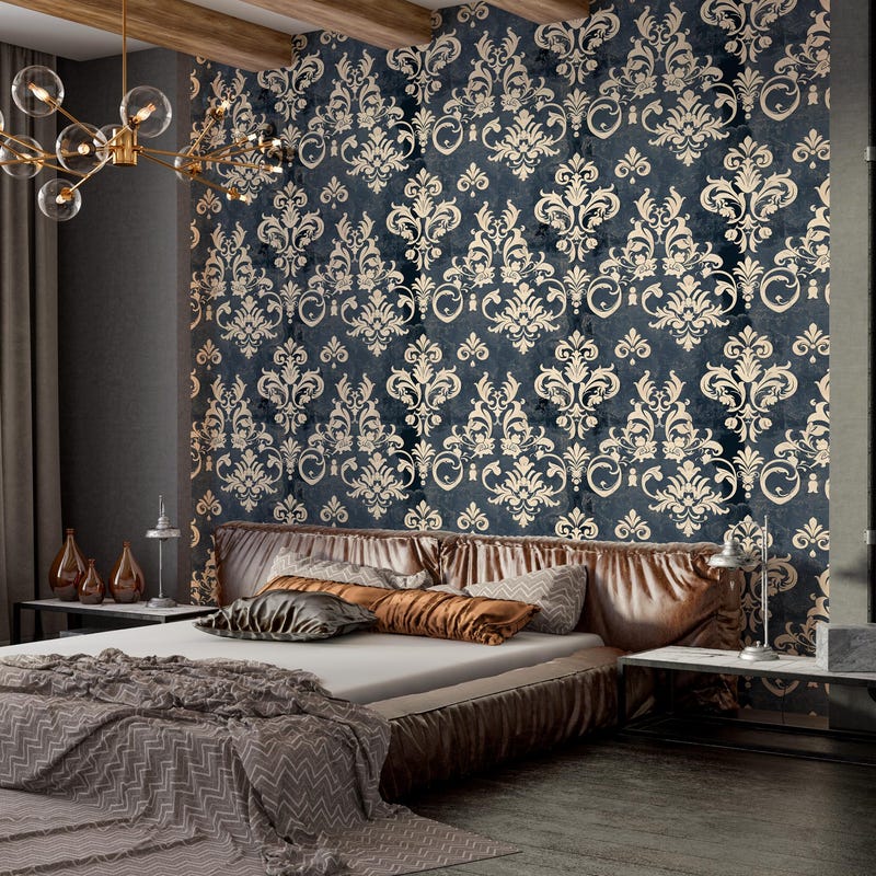 Damask Wall Decals - Etsy