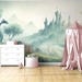 Enchanted Dragon Valley Castle Mural | Fantasy Fairytale | Princess and ...