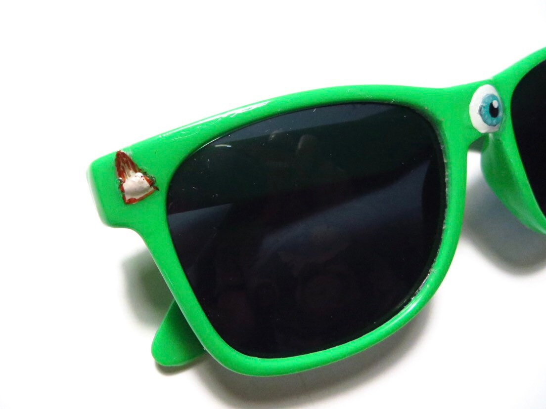 Pixar Monsters Inc Mike Inspired Green Sunglasses With Eye and - Etsy