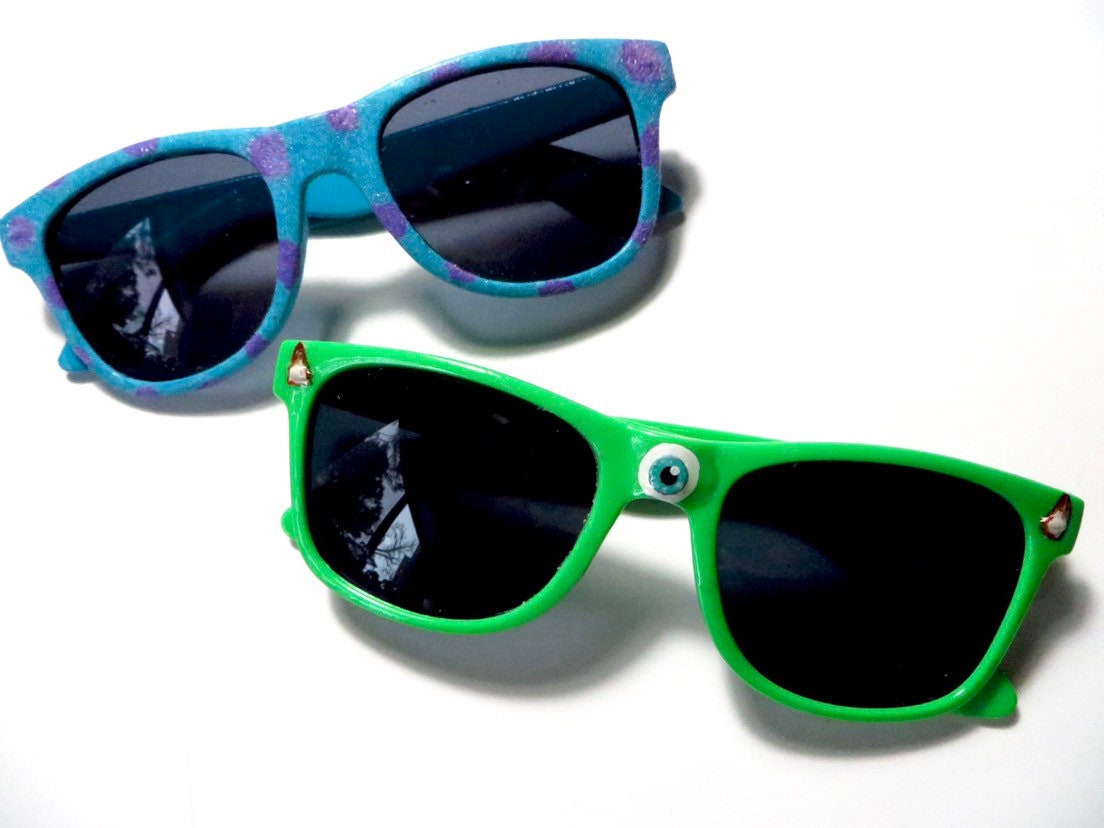 Pixar Monsters Inc Mike Inspired Green Sunglasses With Eye and - Etsy