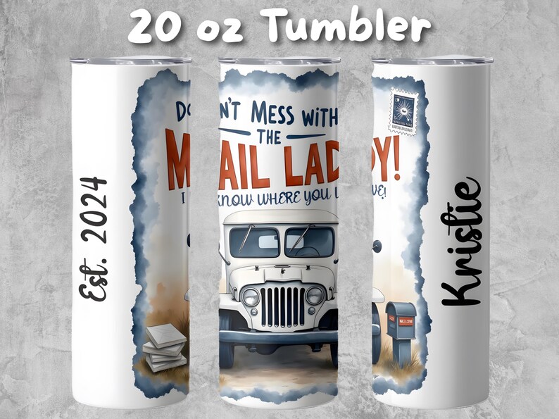 Mail Lady Customizable 40 Oz Tumbler, Retired Mail Lady, USPS Mail ...