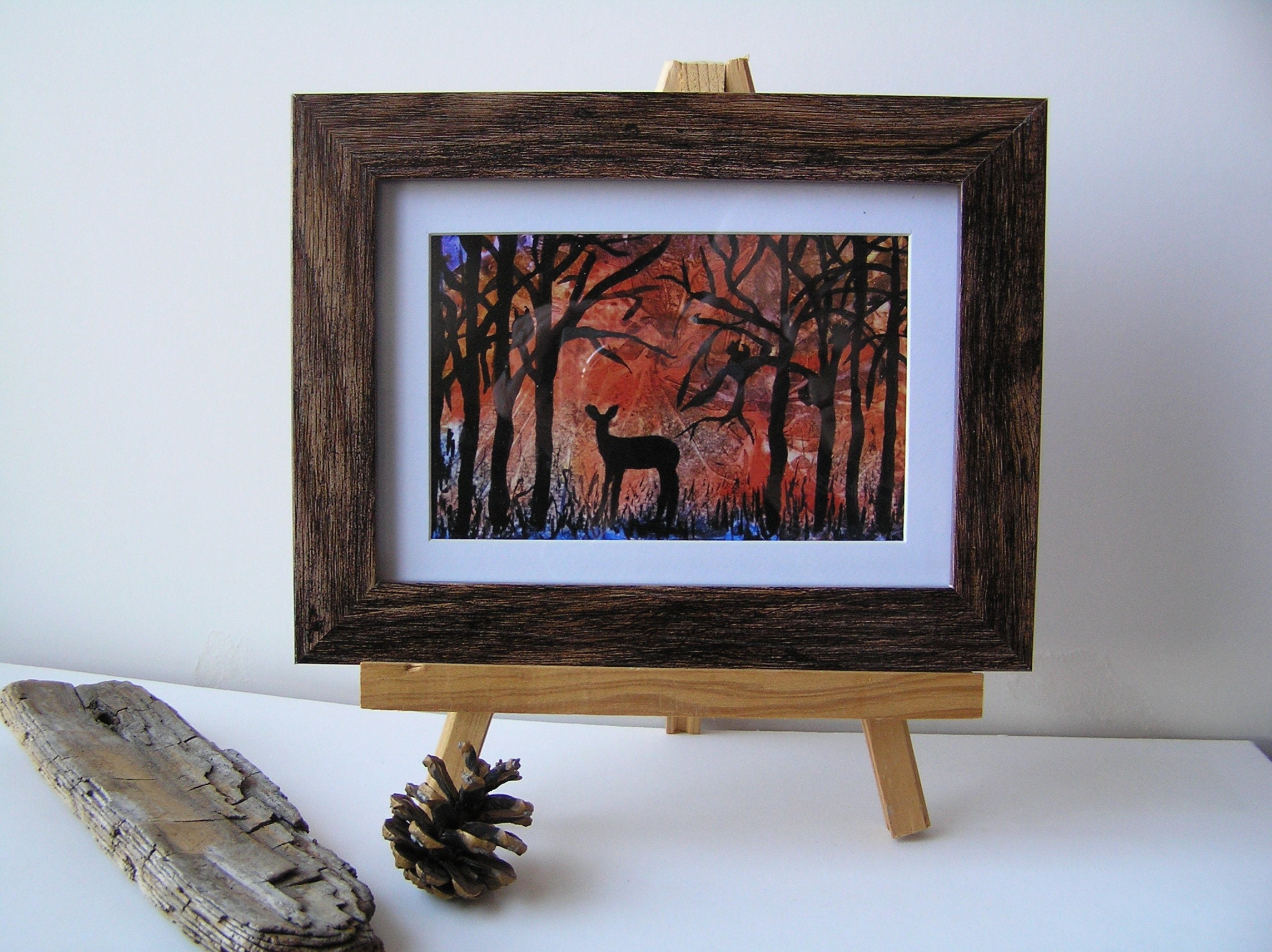 The Enchanted Forest Print From Original Watercolour Wall Art Nature ...