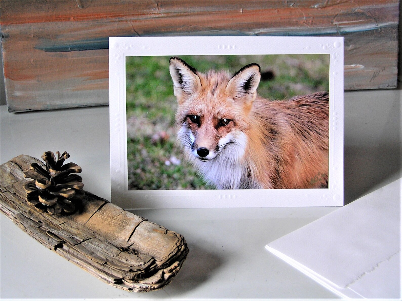 Fox on Bluffs Blank Card Write Your Own Msg. Red Fox Nature - Etsy Canada