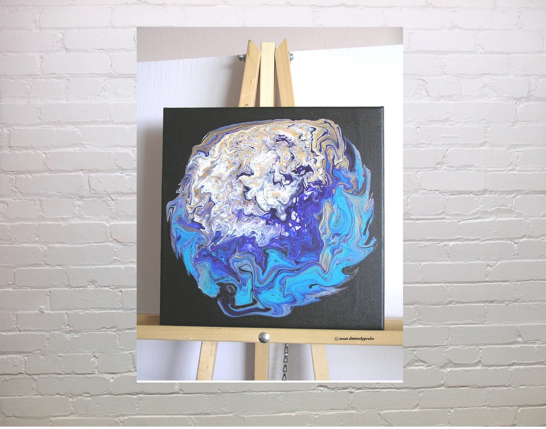 Global Warming Art, Free Shipping, Climate Change, Abstract Acrylic ...