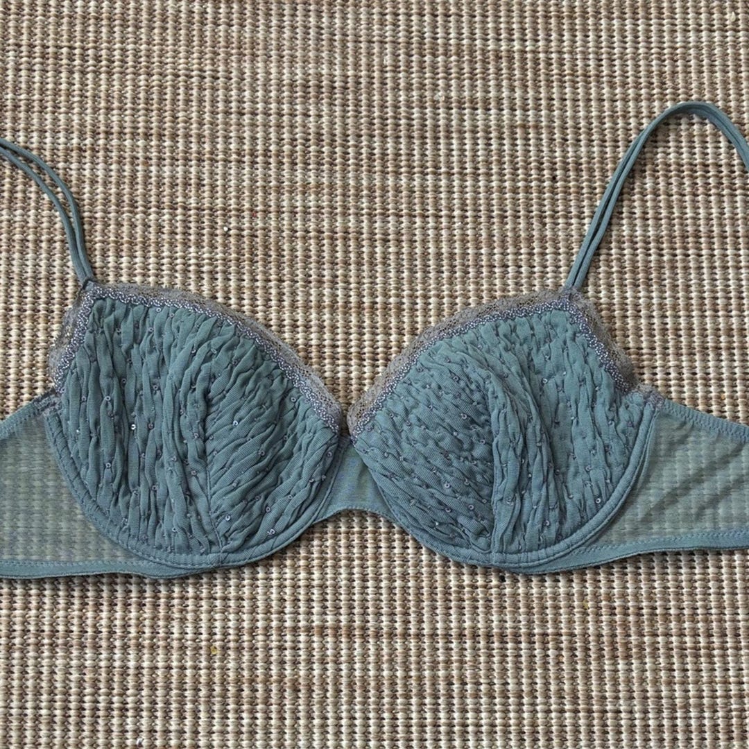 La Perla Textured Lace Bra in Teal Women's Size 36B - Etsy