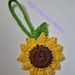 Sunflower Bag Charm PDF Crochet Pattern - Etsy