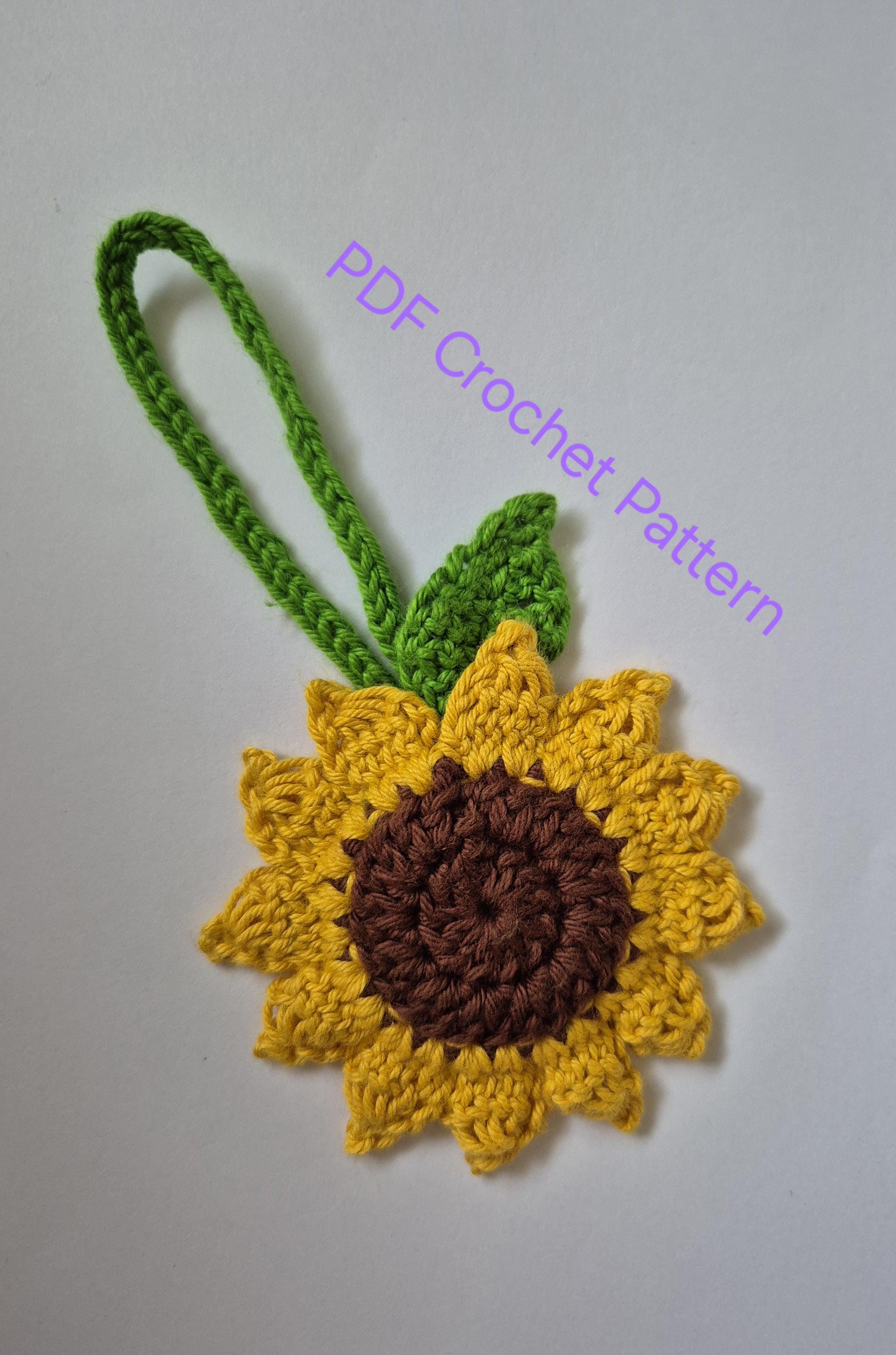 Sunflower Bag Charm PDF Crochet Pattern - Etsy
