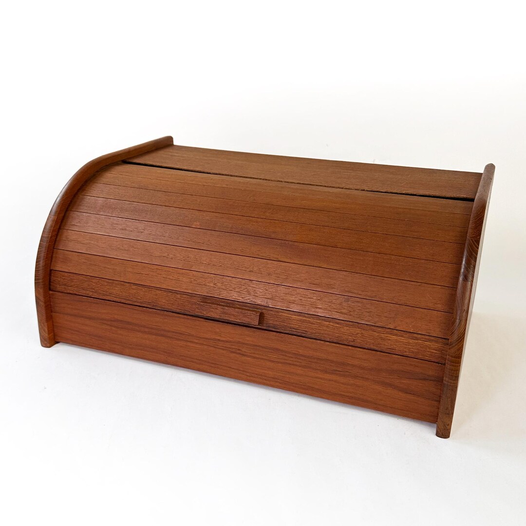 MCM Teak Bread Box by Teak N’ Yu - Etsy