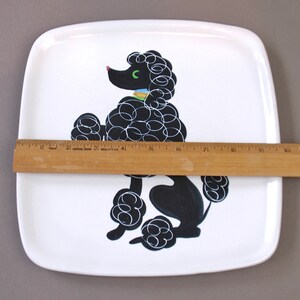 Vintage Glidden Black Poodle Dinner Plate - Etsy