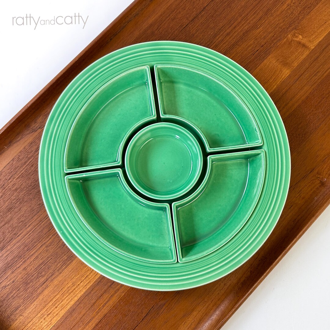 Vintage Server Fiesta Relish Tray 6 Piece - Etsy