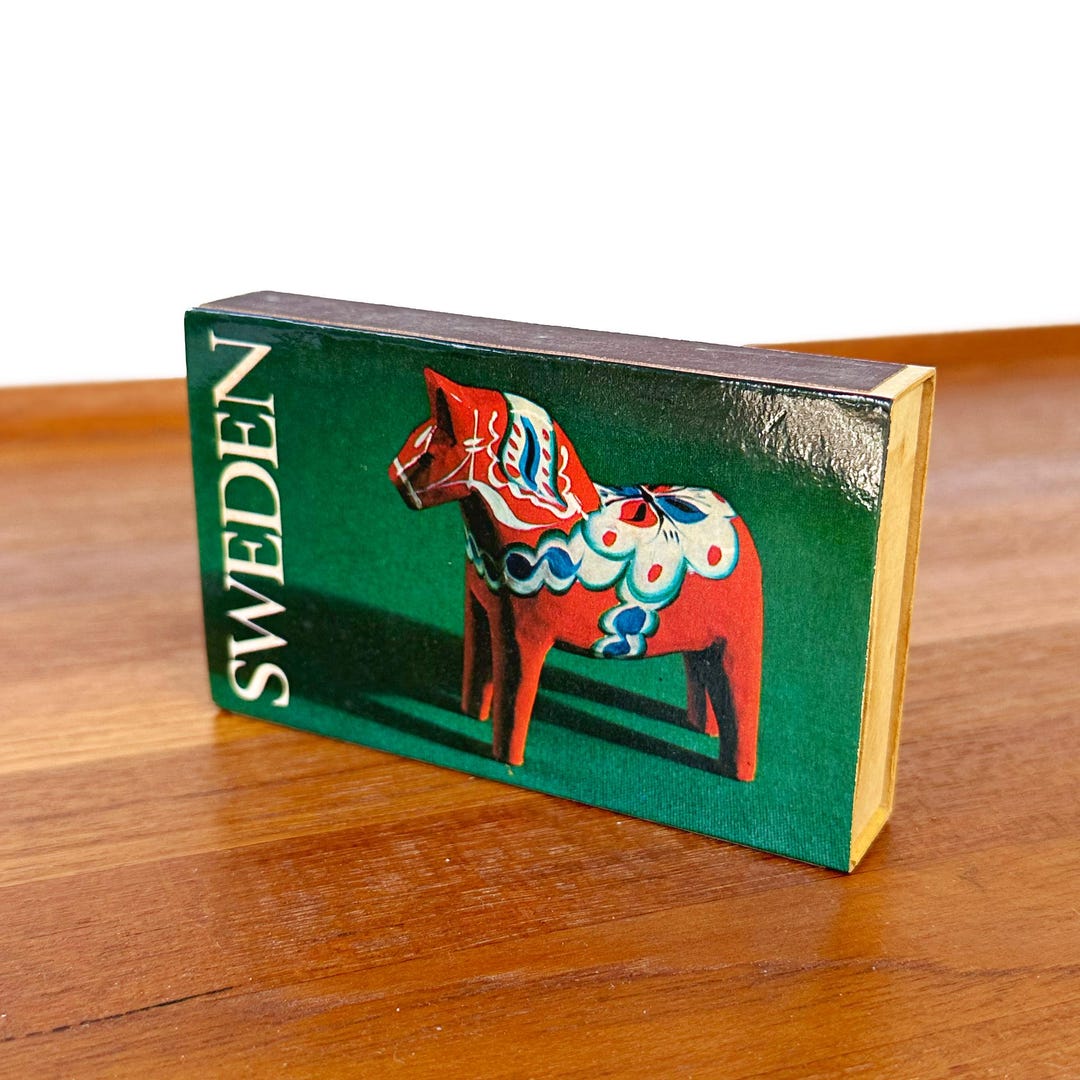 The Swedish Match Company - Dala Horse Matches - Etsy