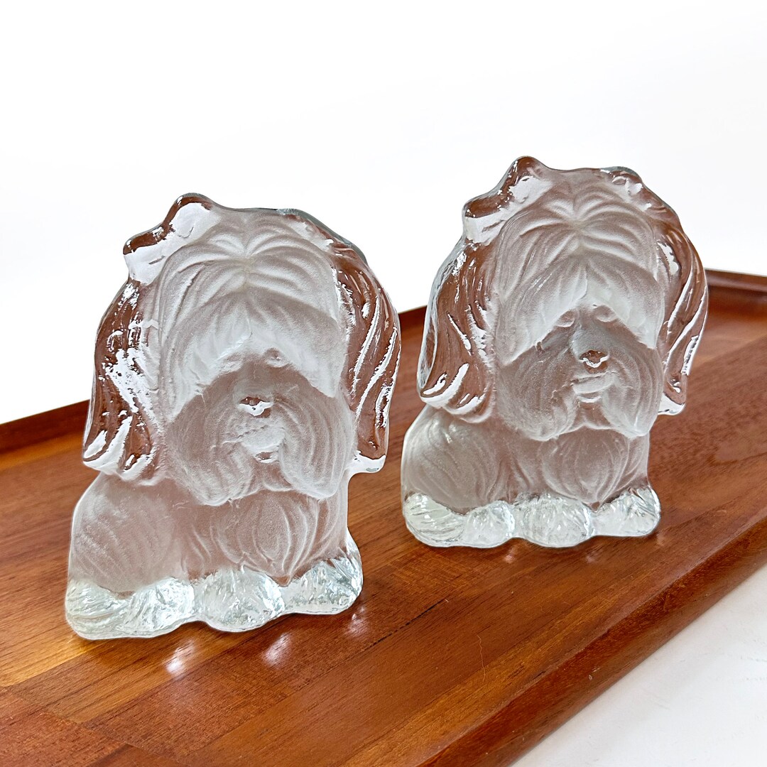 Viking Glass Dog Bookends - Etsy
