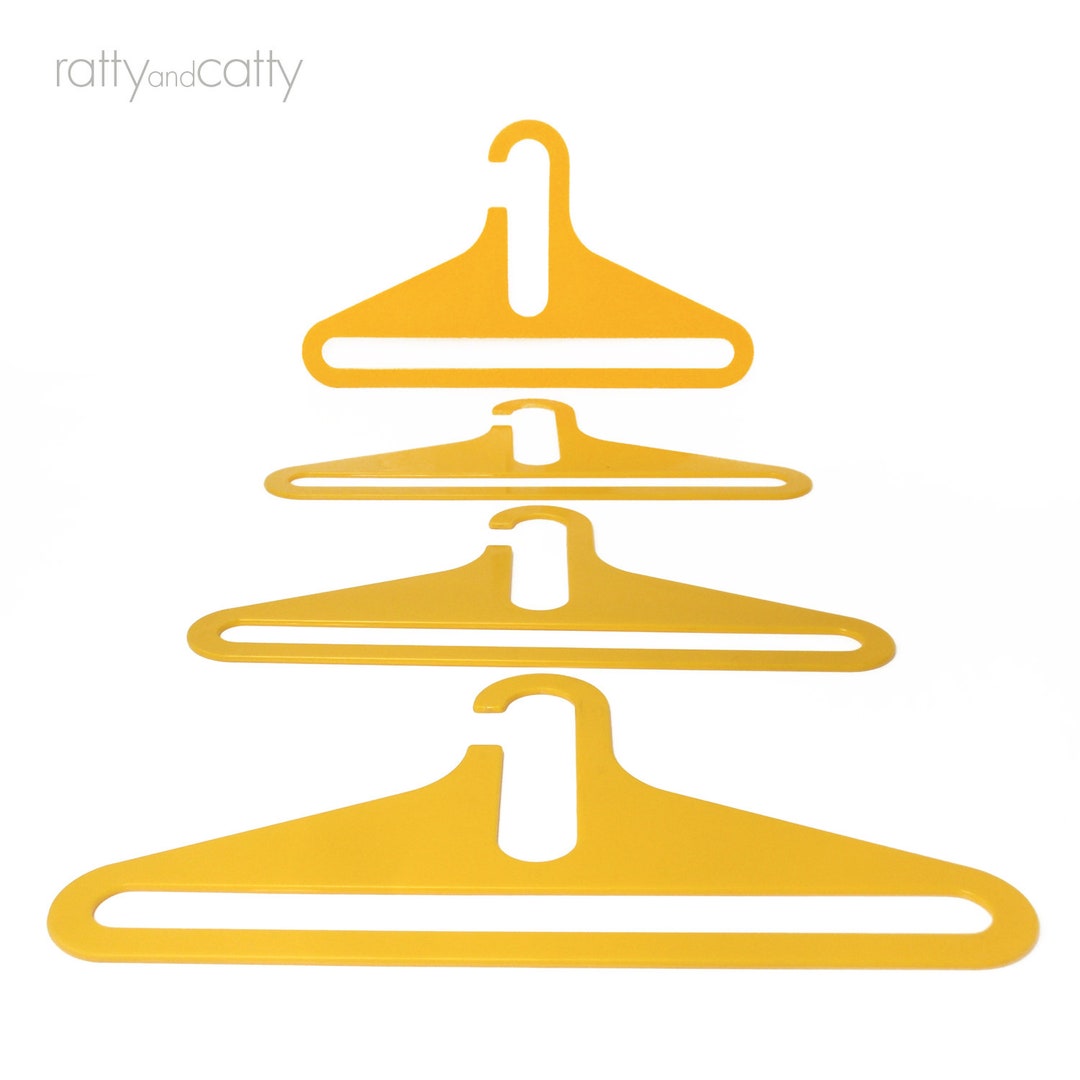 One Mid-century Modern Yellow Plastic Hanger - Etsy