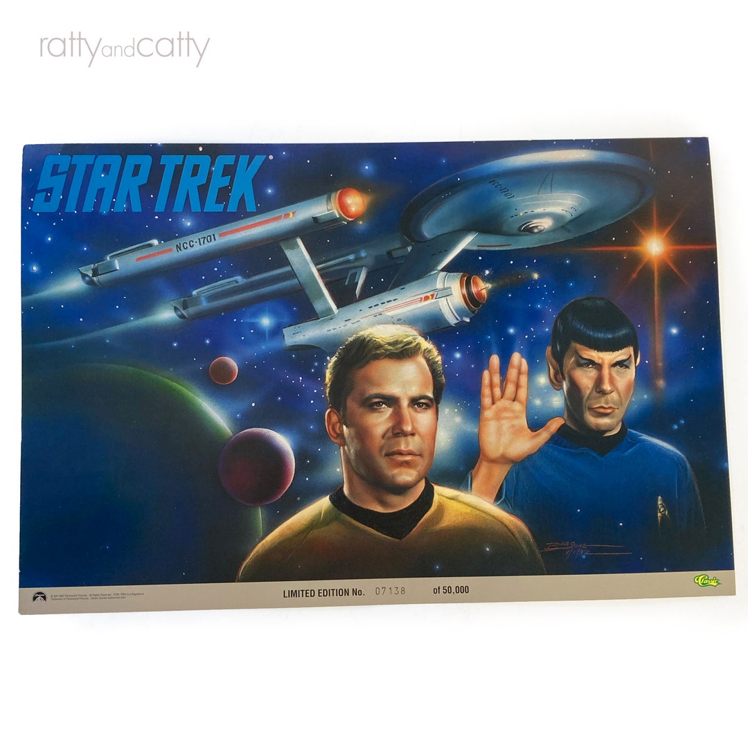 1992 Star Trek Poster Kirk and Spock Limited Edition - Etsy