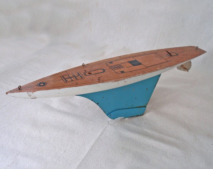 Vintage Keystone Wooden Pond Sail Boat - Etsy