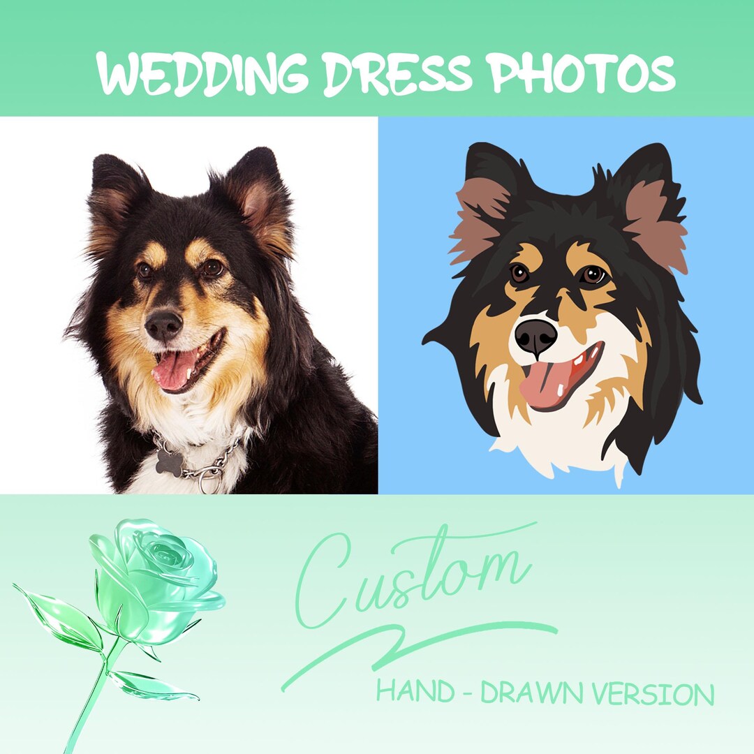 Customized Photo Portraits of Cartoon Cats and Dogs, Presented in a Pet ...