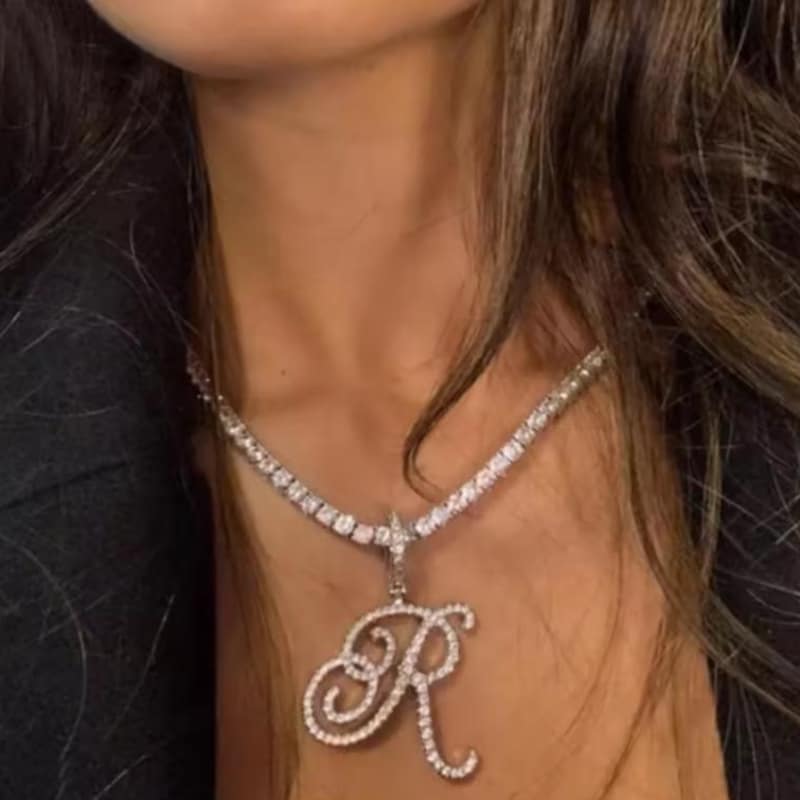 Long P Necklace - Etsy UK