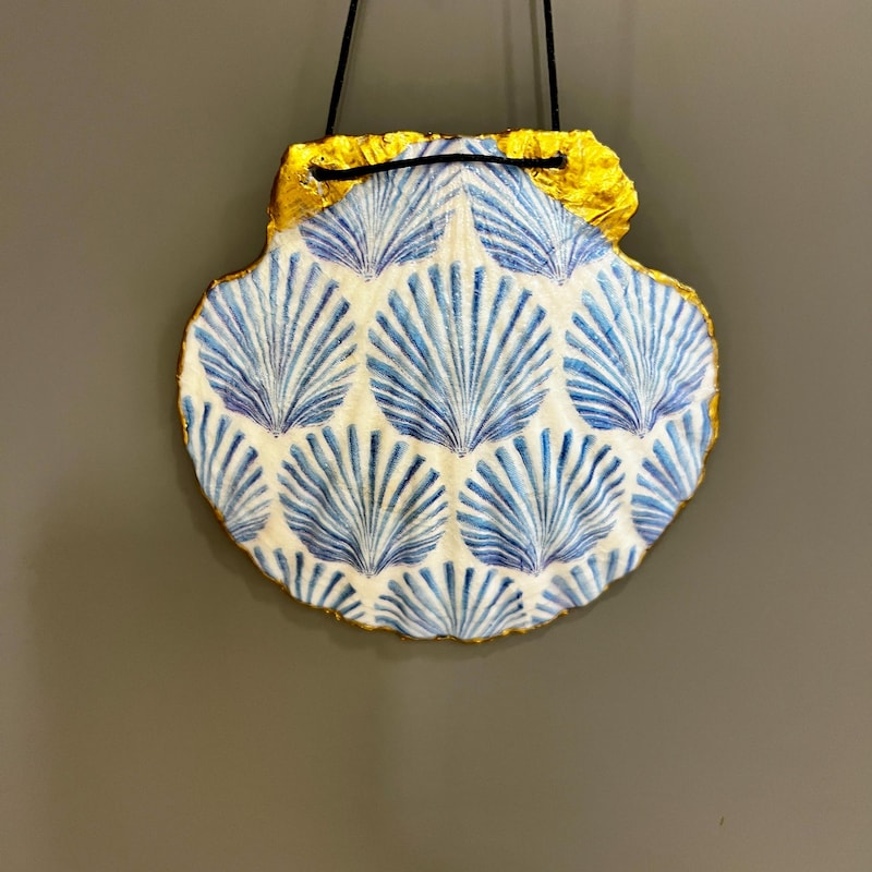 Blue Scalloped Tiles - Etsy