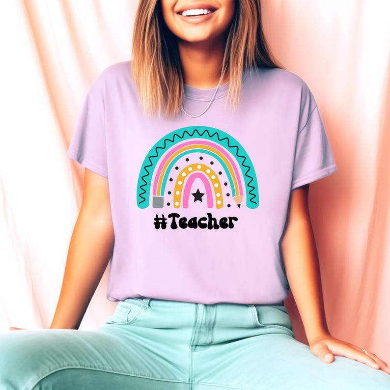 Teacher Rainbow SVG Bundle: Boho Teacher Life Designs (digital Download ...