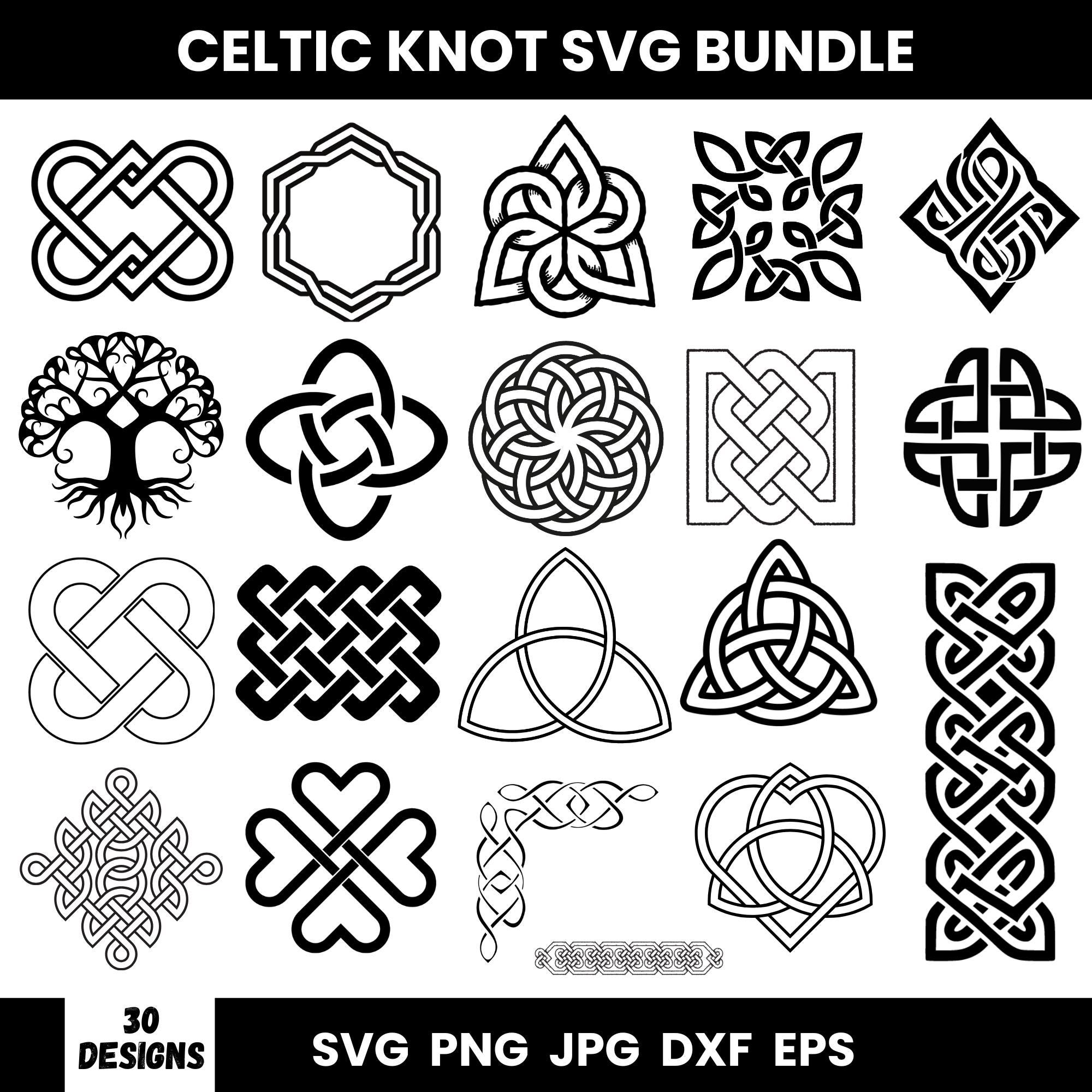 Celtic Knot Svg Bundle, Celtic Knot Png Bundle, Celtic Cliparts, Celtic ...