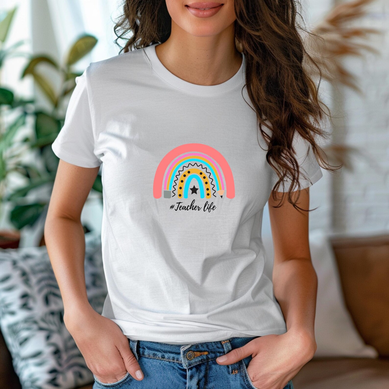 Teacher Rainbow SVG Bundle: Boho Teacher Life Designs (digital Download ...
