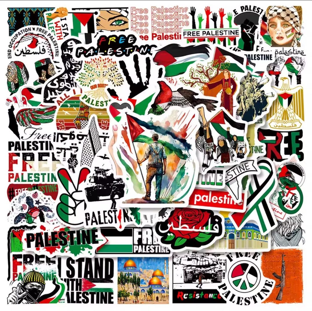 Free Palestine Sticker Pack | Vinyl & Matte Stickers | Resistance Art ...
