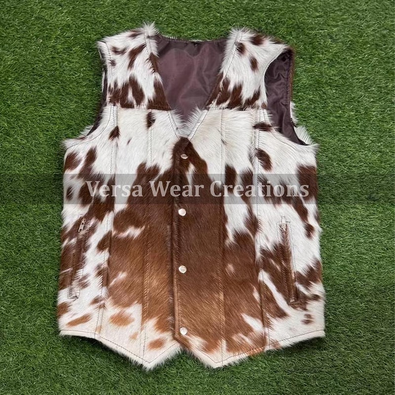 Cowhide Vest - Etsy