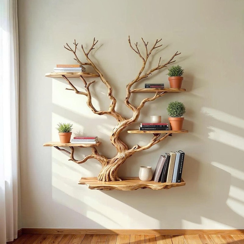 Branch Shelving Wall - Etsy