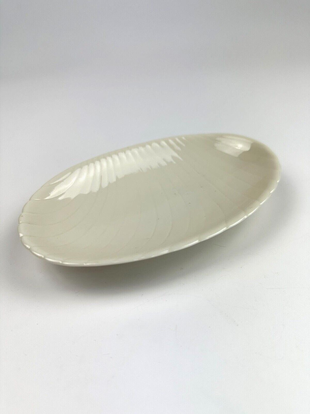 Vintage Belleek Ireland China Clam Shell Trinket Dish Ribbed Pattern - Etsy