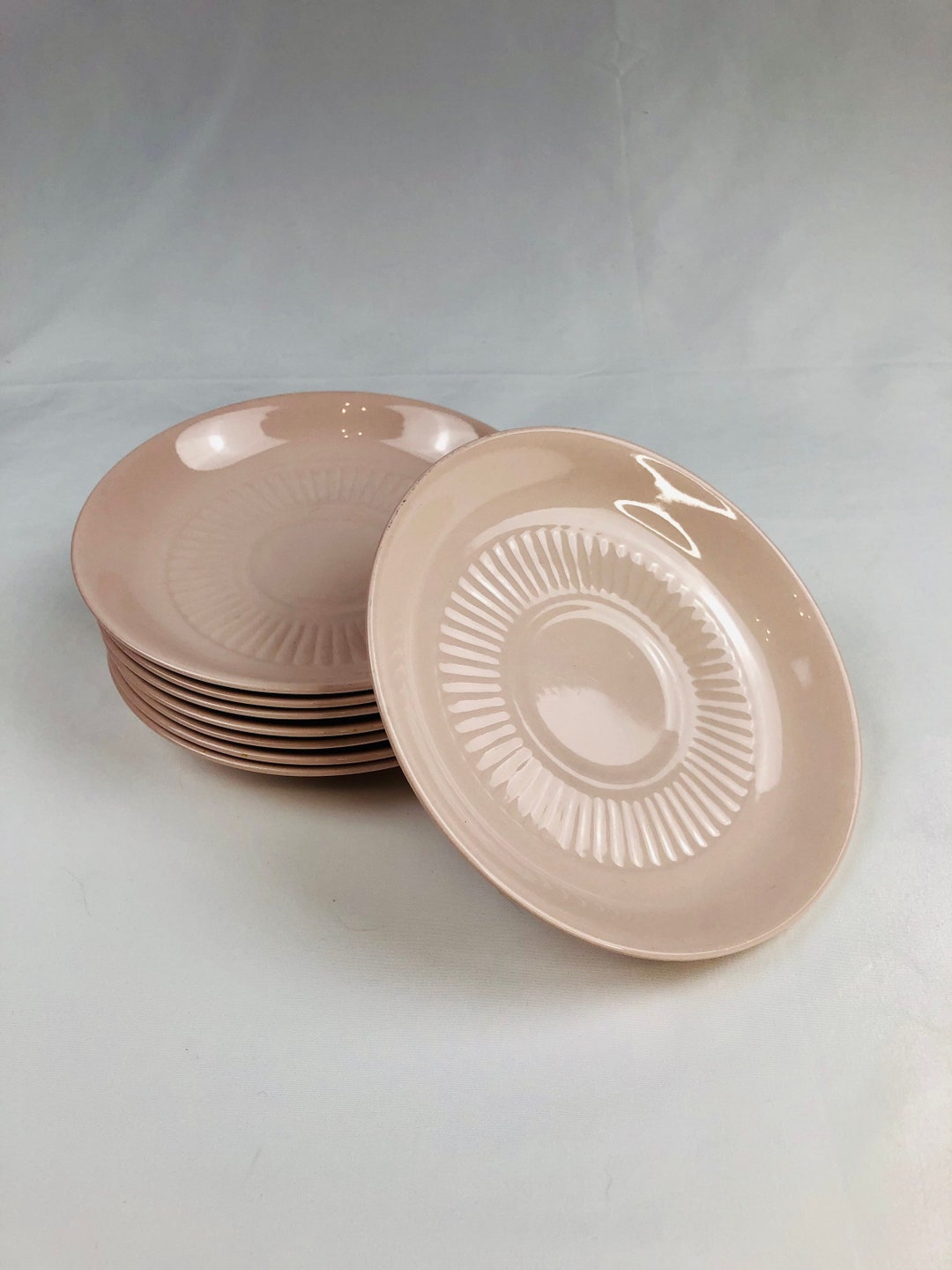 Vintage Ironstone Plates, Pink Dishware, Adams and Sons Dishes ...