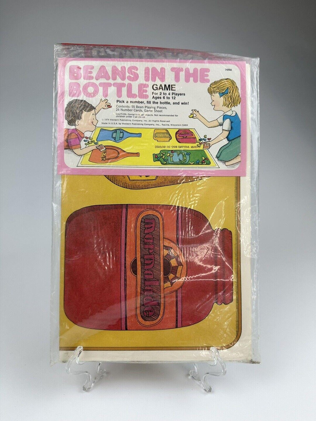 Vintage Beans in the Bottle Game for Kids Colorful Graphics 1974 ...