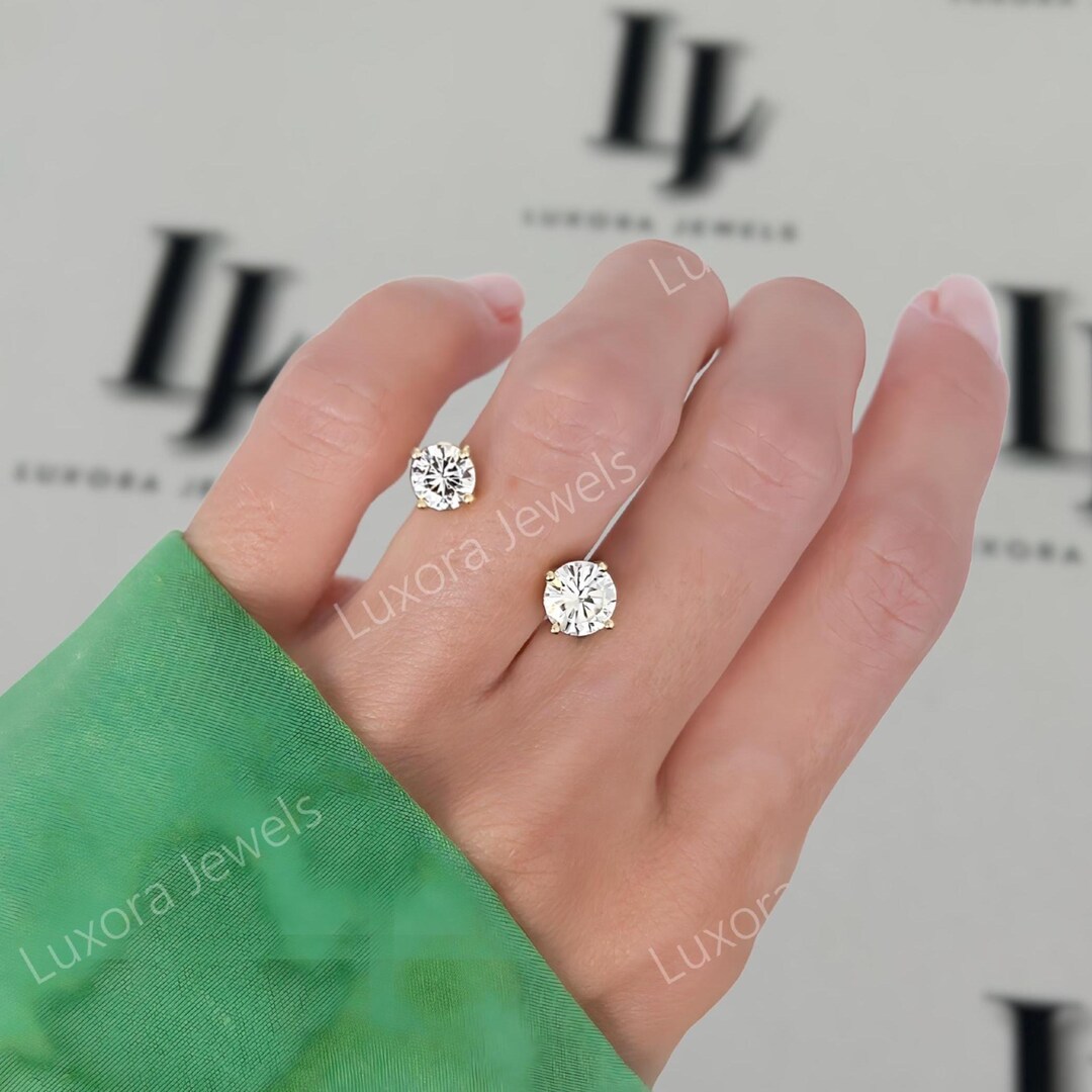 Dual Open Cuff Diamond Ring, 14K Gold Toi Et Moi Moissanite Ring ...